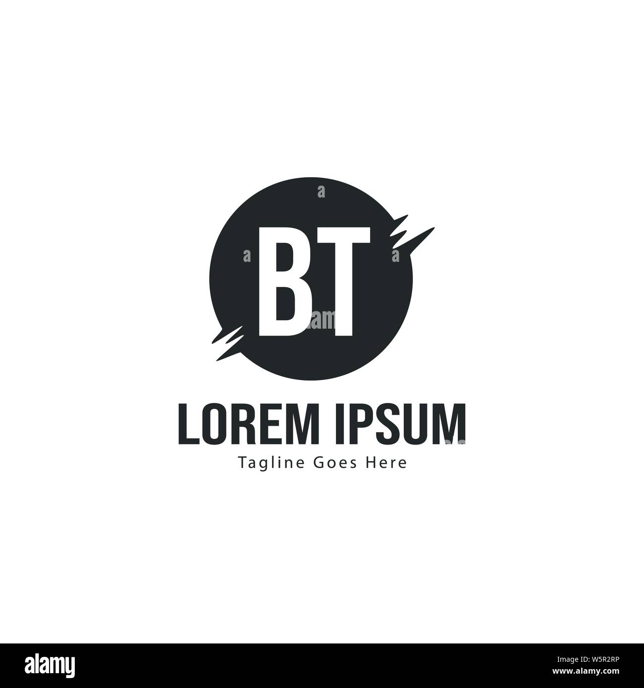 BT Letter Logo Design. Creative Modern BT Letters Icon Illustration ...