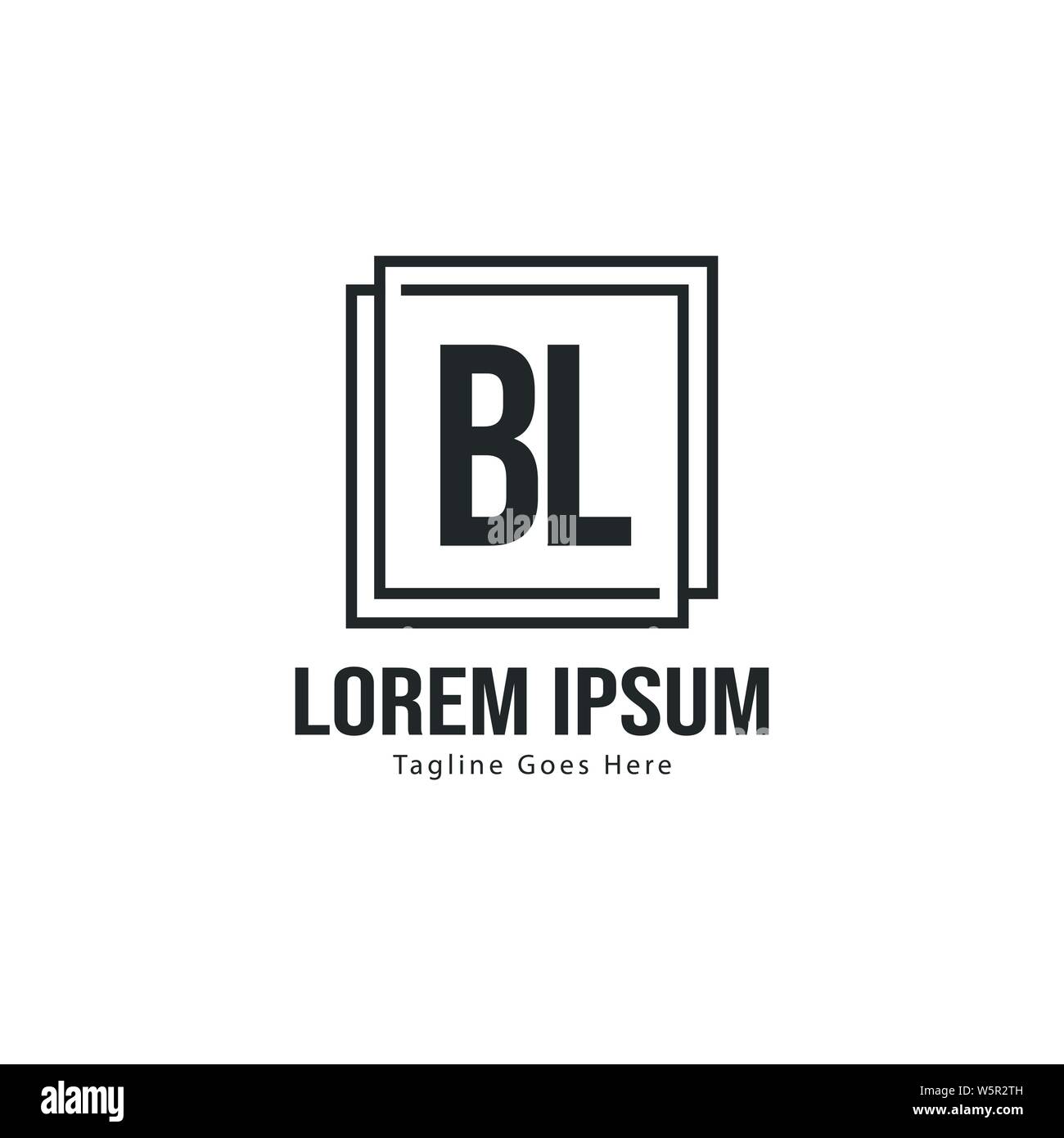 BL Letter Logo Design. Creative Modern BL Letters Icon Illustration ...