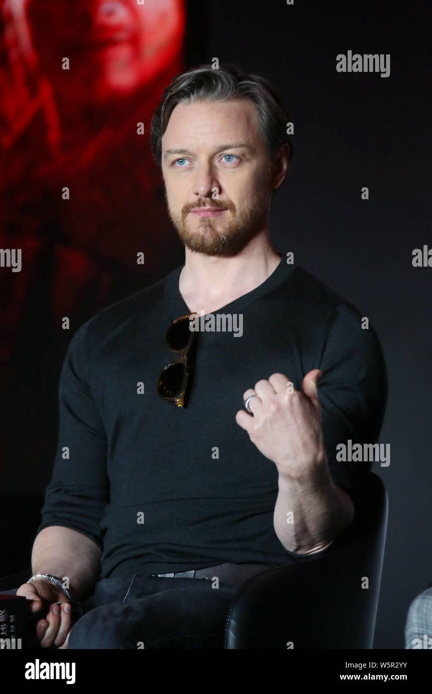 Scottish actor James McAvoy attends a press conference for new movie ...