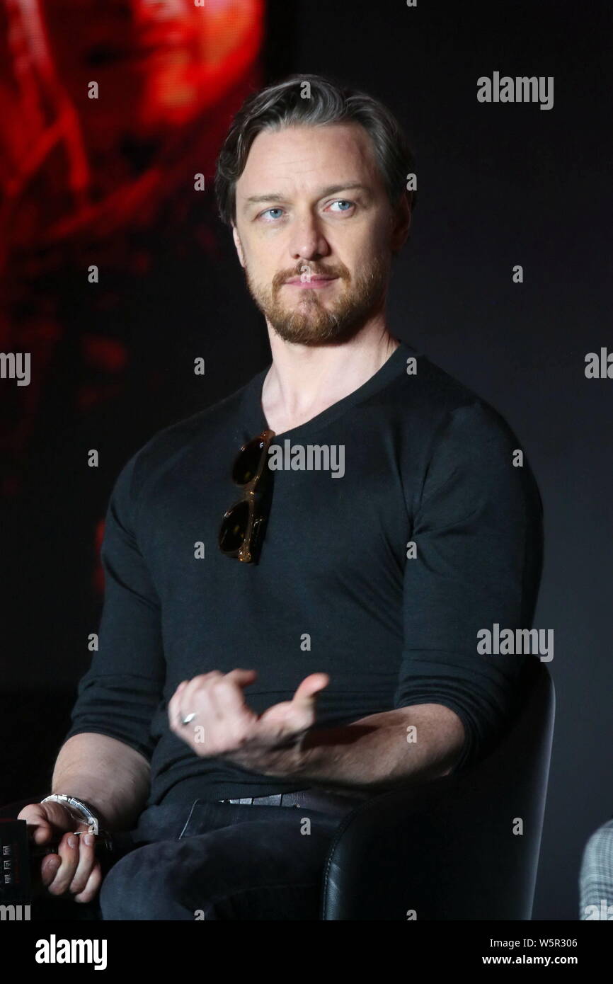 Scottish actor James McAvoy attends a press conference for new movie ...