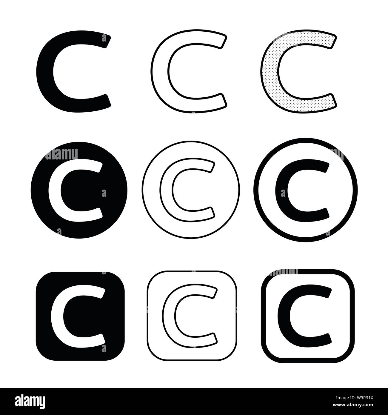 Copyright icon symbol sign Stock Vector Image & Art - Alamy