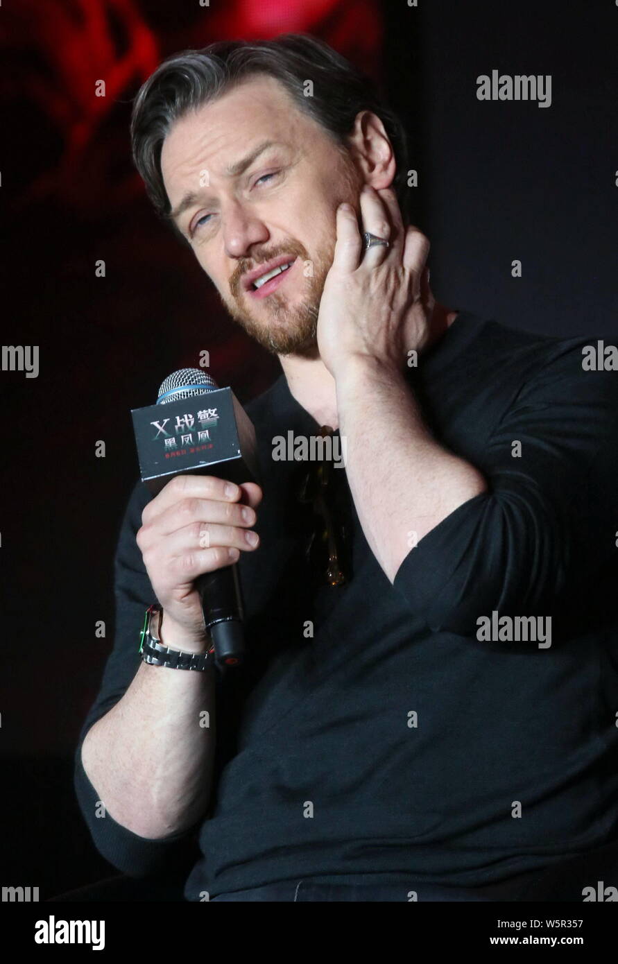 Scottish actor James McAvoy attends a press conference for new movie ...