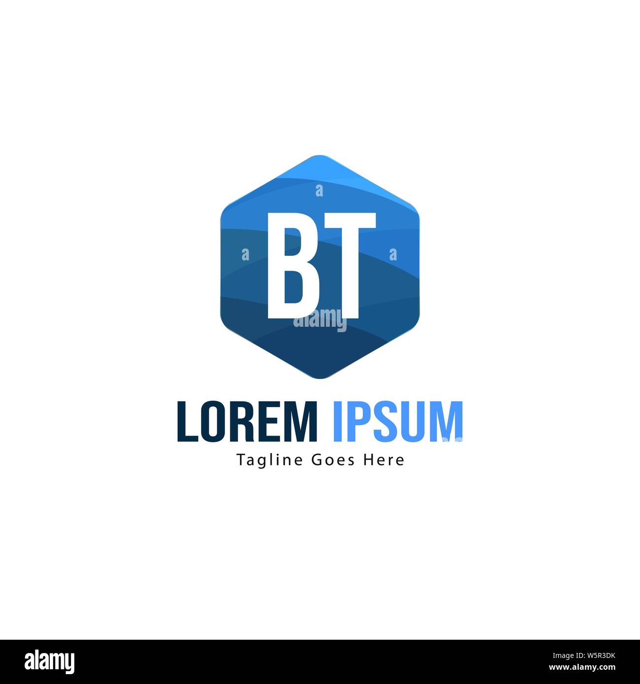 BT Letter Logo Design. Creative Modern BT Letters Icon Illustration ...