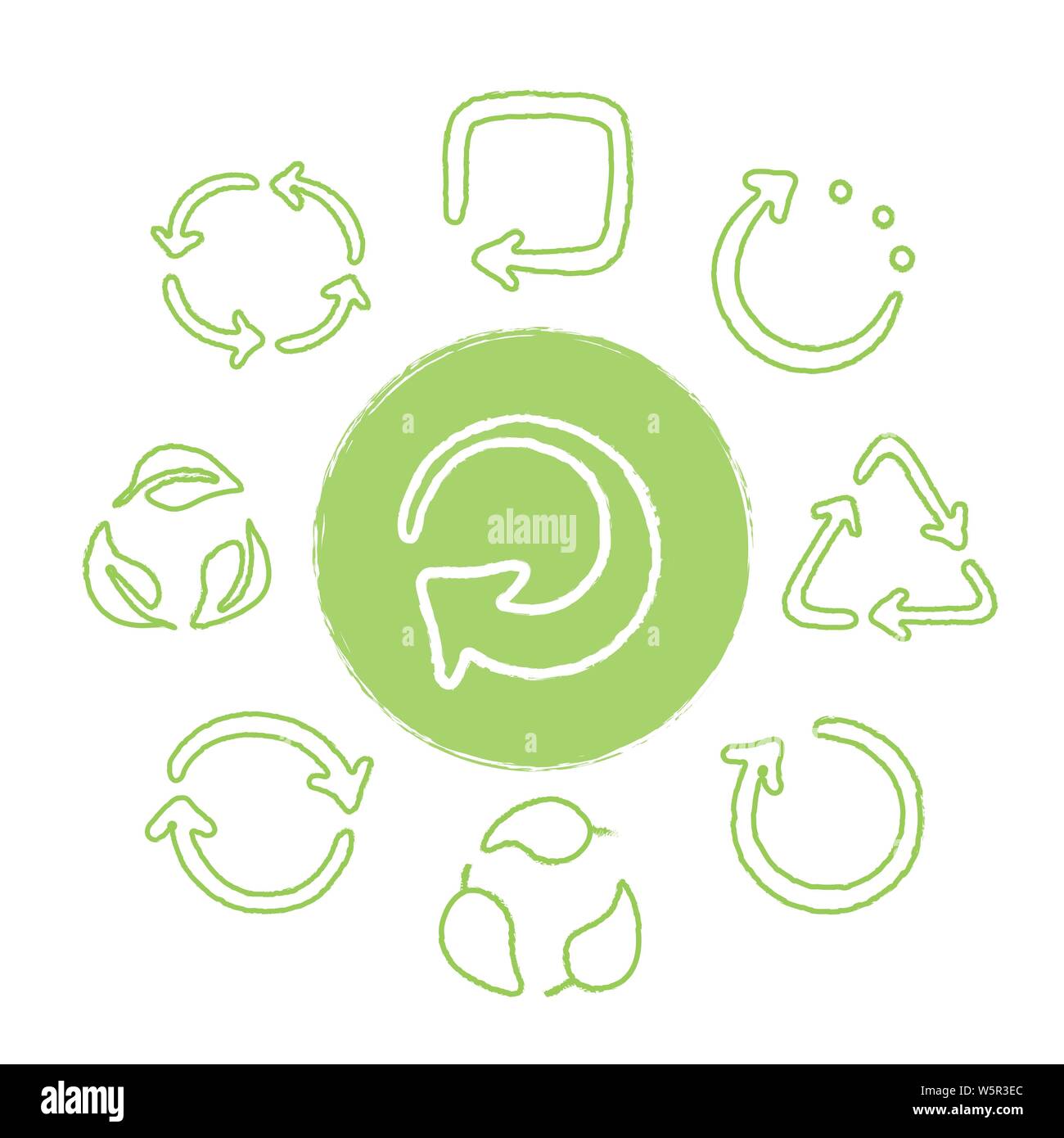 Recycled symbols Cut Out Stock Images & Pictures - Alamy