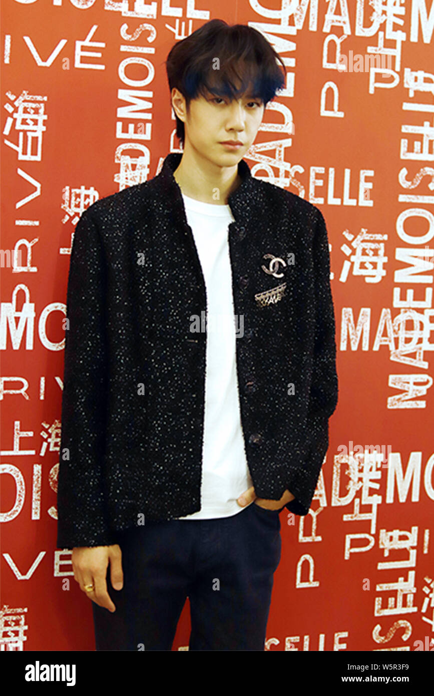 Chinese actor and singer Wang Yibo of South Korean-Chinese boyband UNIQ ...