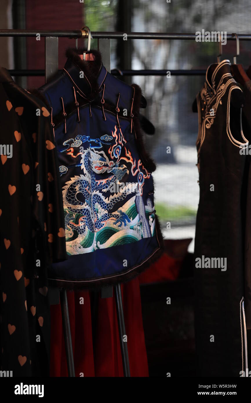 Imperial robes made through Beijing Embroidery, also known as Imperial ...