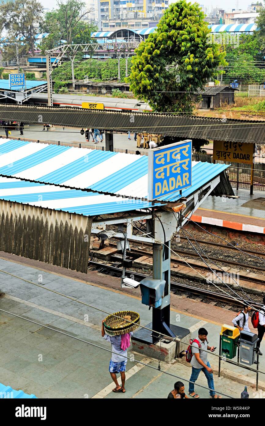 Dadar Railway Station Mumbai Maharashtra India Asia Stock Photo - Alamy