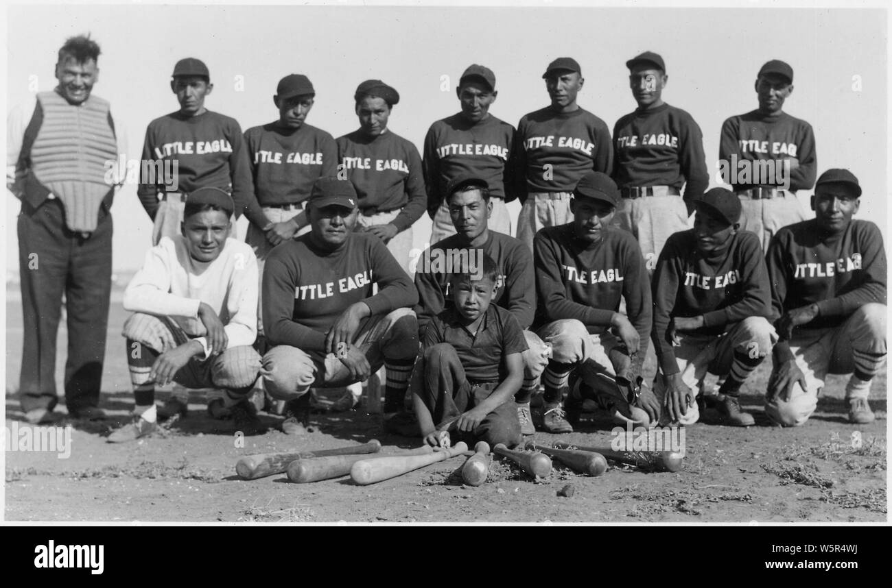 Little Eagle baseball team Stock Photo - Alamy