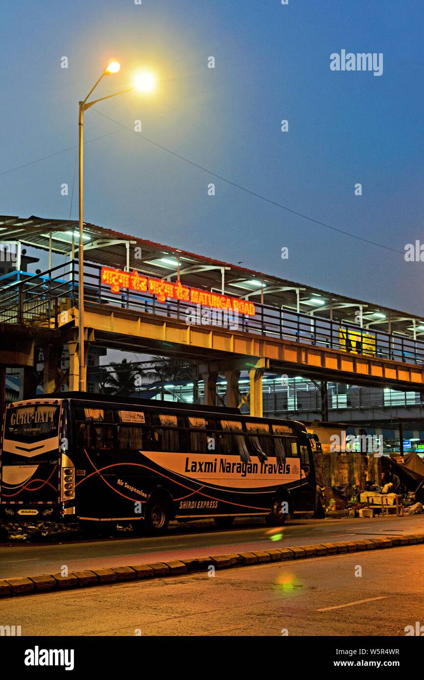Matunga Road Railway Station foot overbridge Mumbai Maharashtra India ...