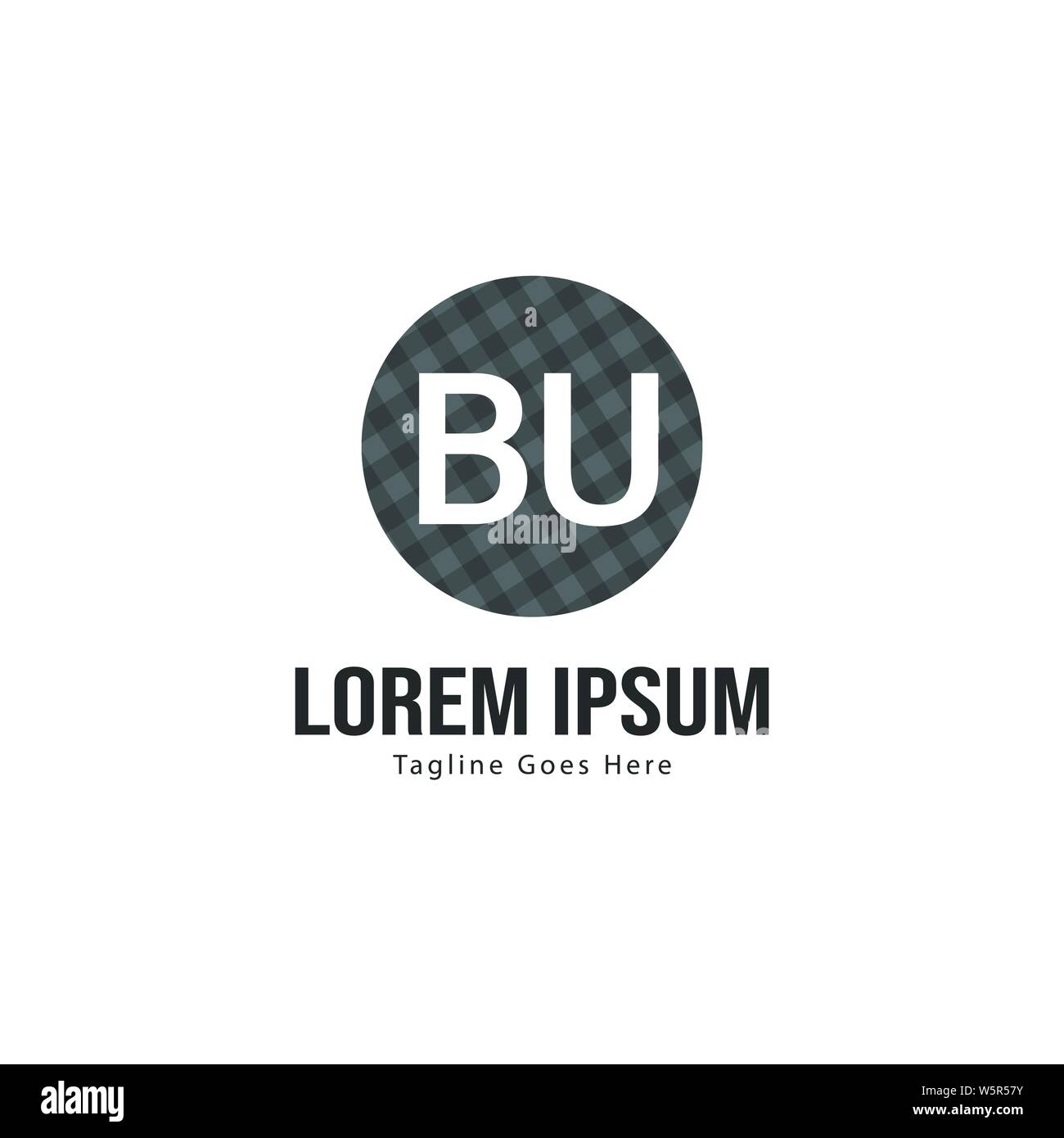 BU Letter Logo Design. Creative Modern BU Letters Icon Illustration ...