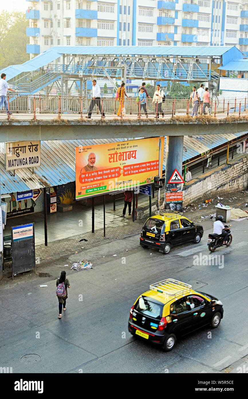 Matunga Road Railway Station entrance Mumbai Maharashtra India Asia ...