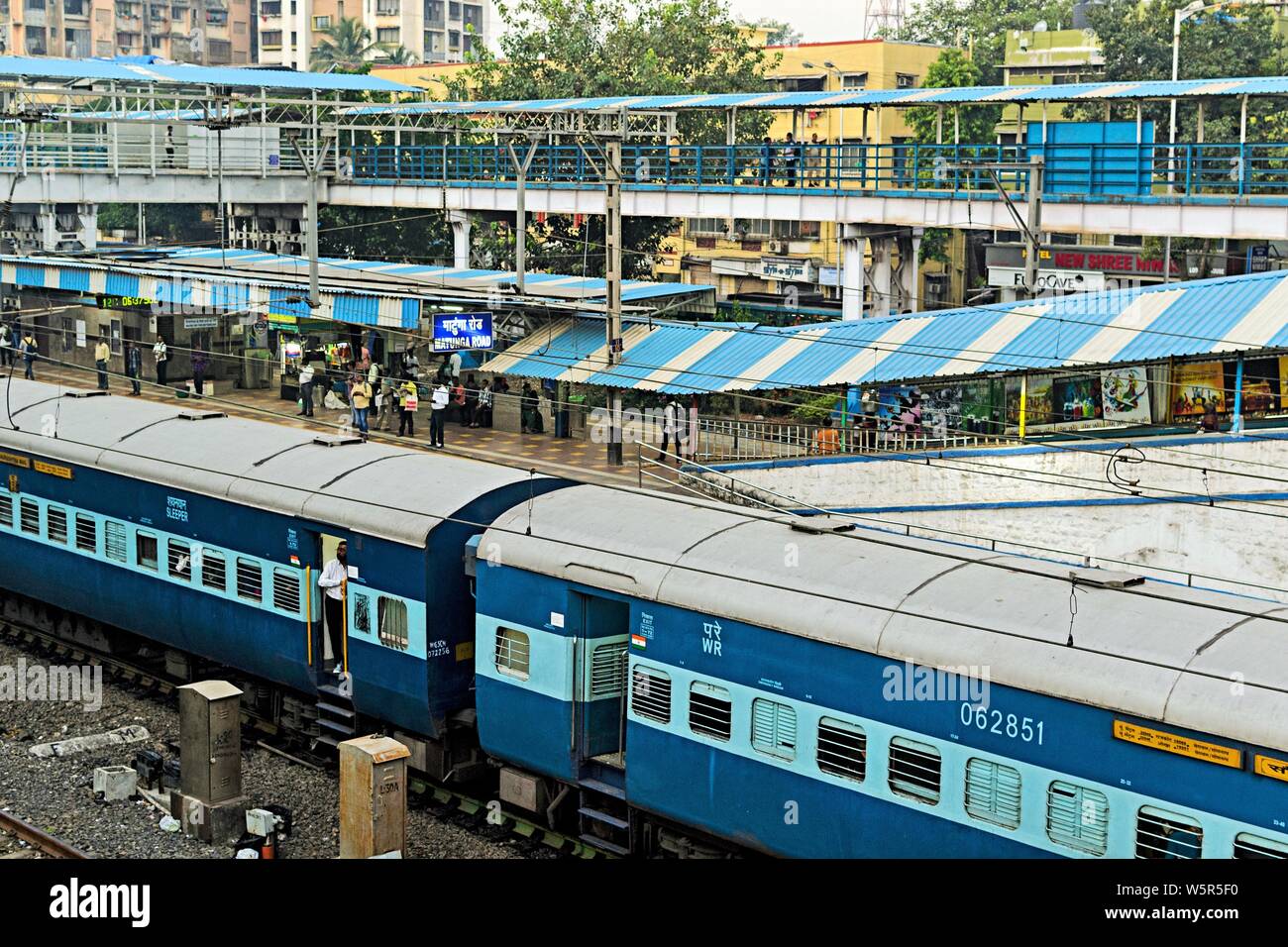 Indian railway foot over bridge hi-res stock photography and images - Alamy