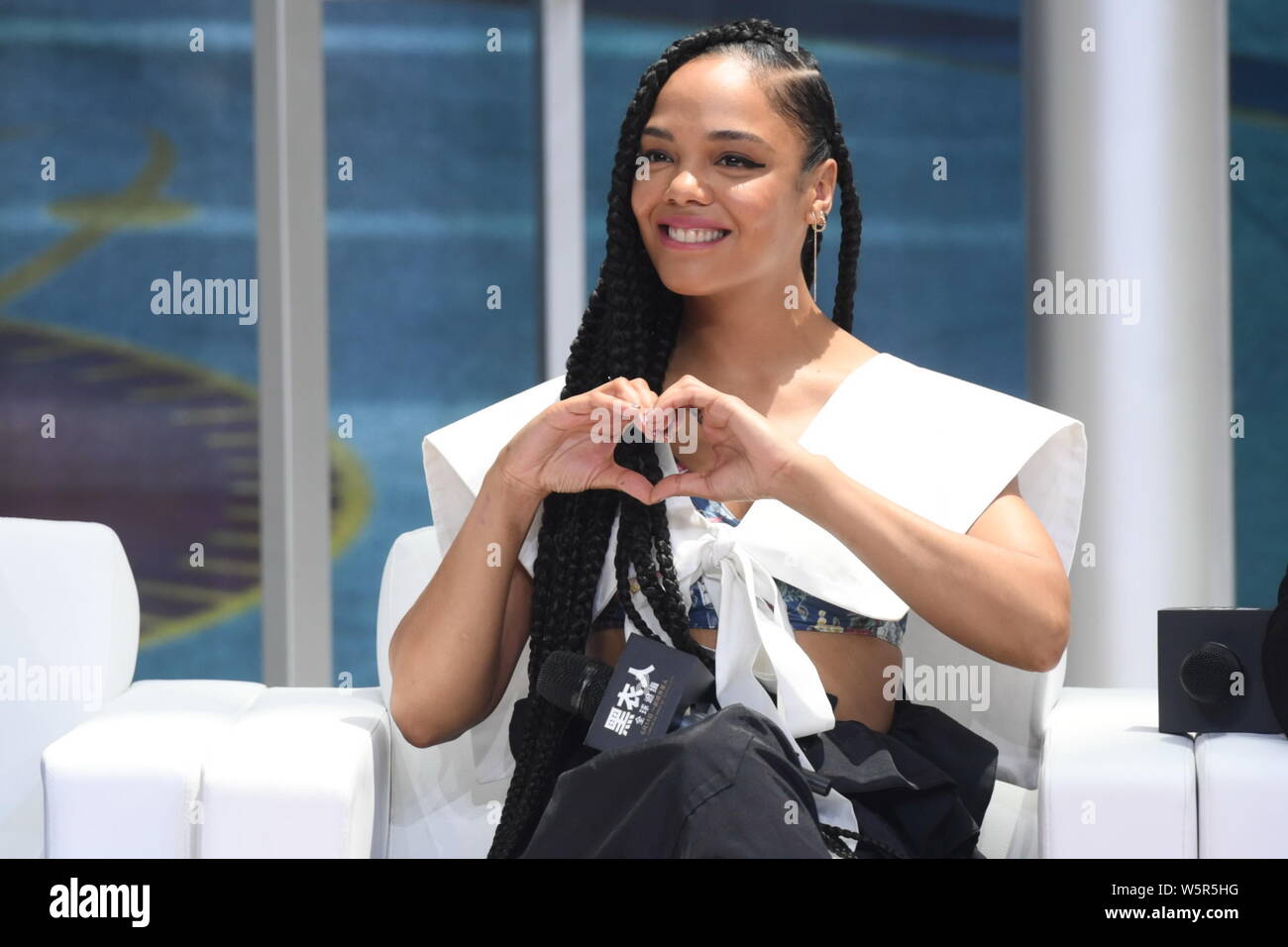American actress and singer Tessa Thompson attends the premiere event ...