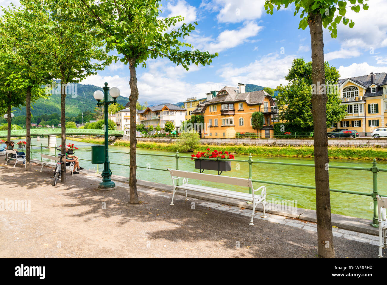 BAD ISCHL, AUSTRIA - JULY 07, 2019: Bad Ischl is an Austrian spa town ...