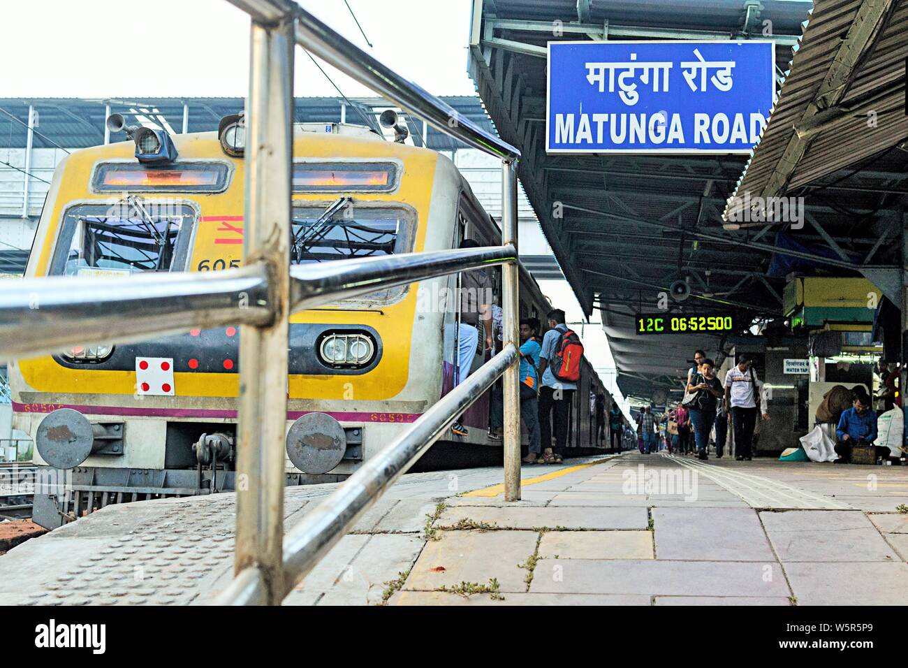 Matunga Road Railway Station Mumbai Maharashtra India Asia Stock Photo ...
