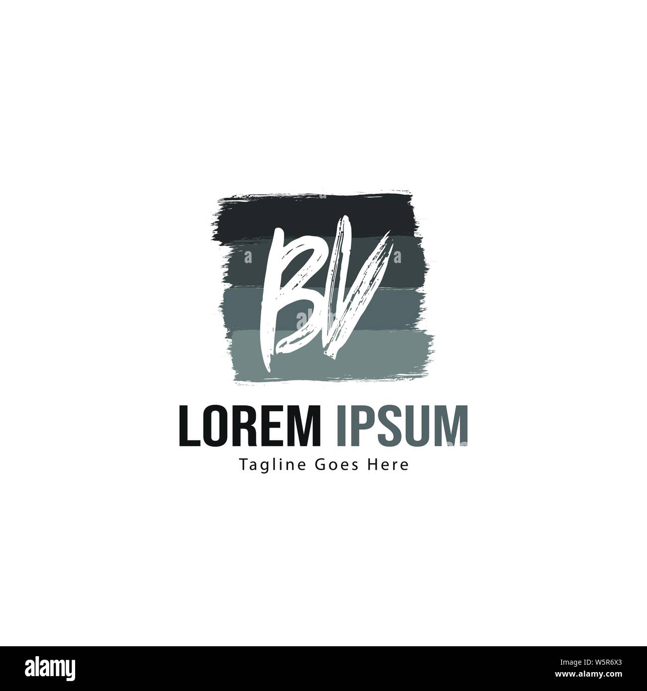 BV Letter Logo Design. Creative Modern BV Letters Icon Illustration ...