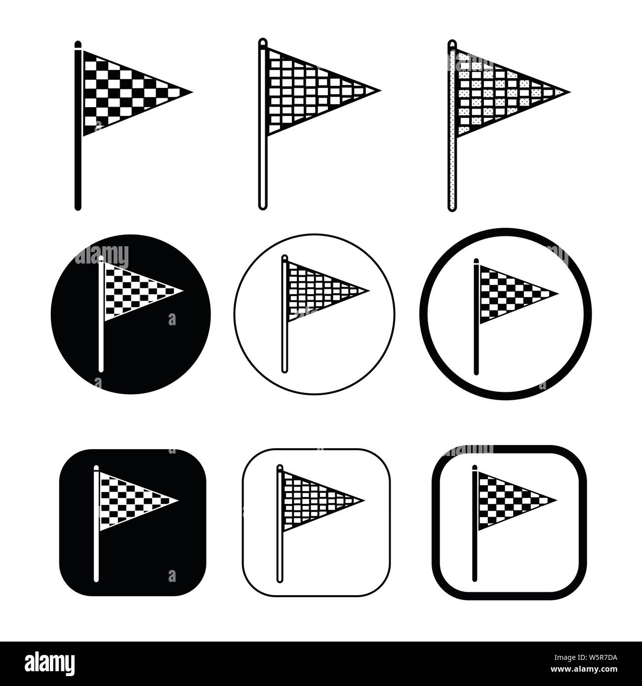 Flag icon simple sign symbol Stock Vector Image & Art - Alamy