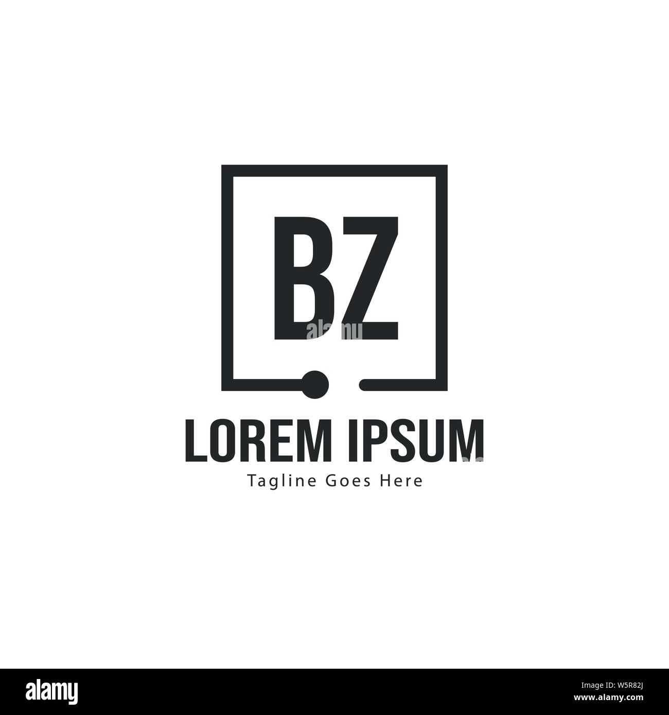 BZ Letter Logo Design. Creative Modern BZ Letters Icon Illustration ...