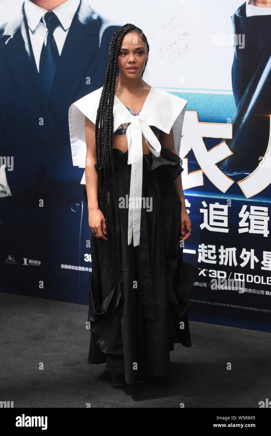 American actress and singer Tessa Thompson attends the premiere event ...