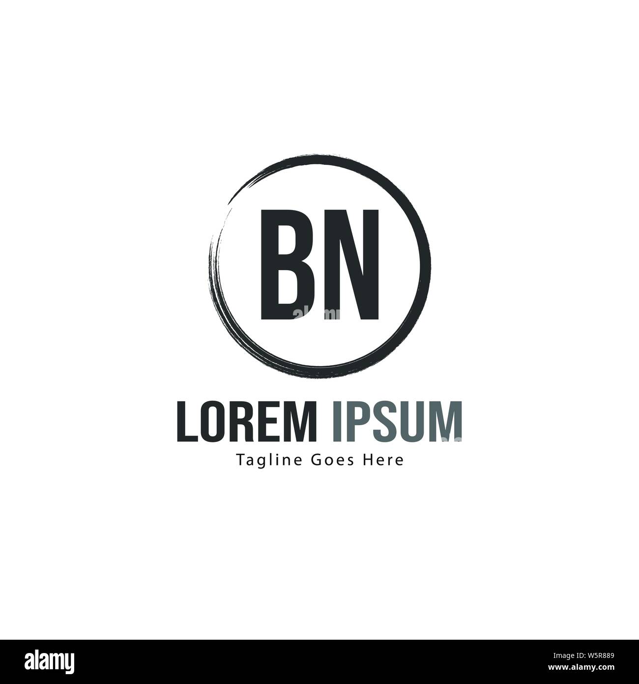 BN Letter Logo Design. Creative Modern BN Letters Icon Illustration ...