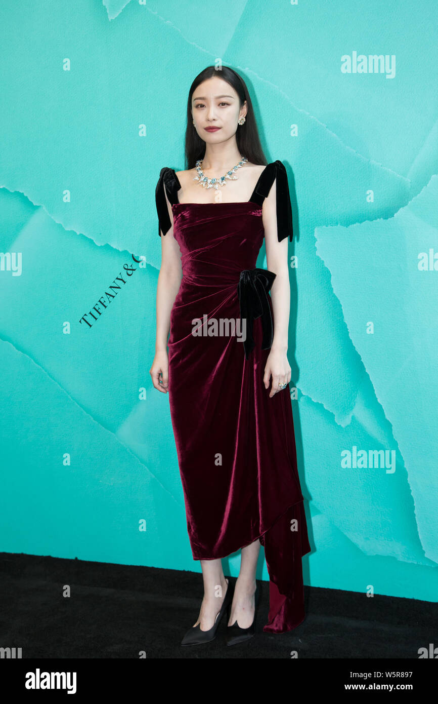 Chinese actress Ni Ni attends a promotional event for Tiffany & Co. in ...