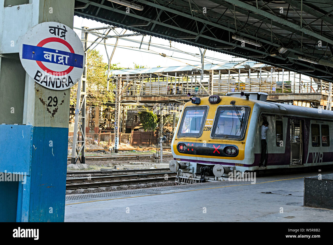 Bandra Railway Station Mumbai Maharashtra India Asia Stock Photo - Alamy