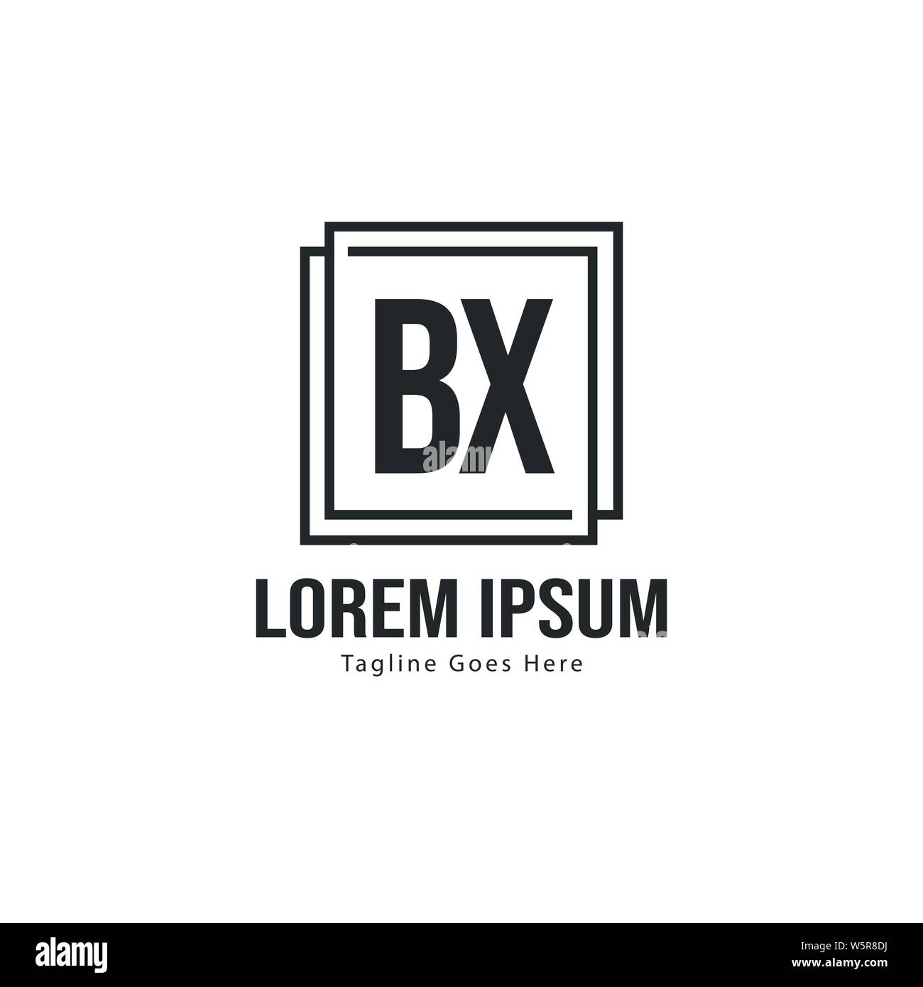 BX Letter Logo Design. Creative Modern BX Letters Icon Illustration ...