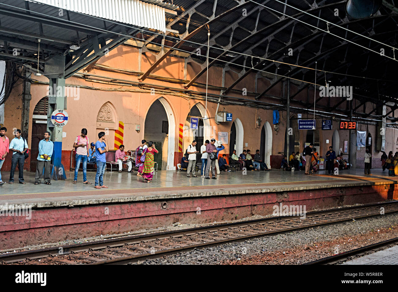 Bandra Railway Station Mumbai Maharashtra India Asia Stock Photo - Alamy