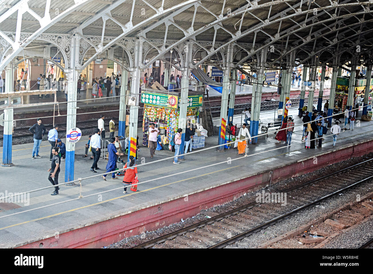 Bandra Railway Station Mumbai Maharashtra India Asia Stock Photo - Alamy