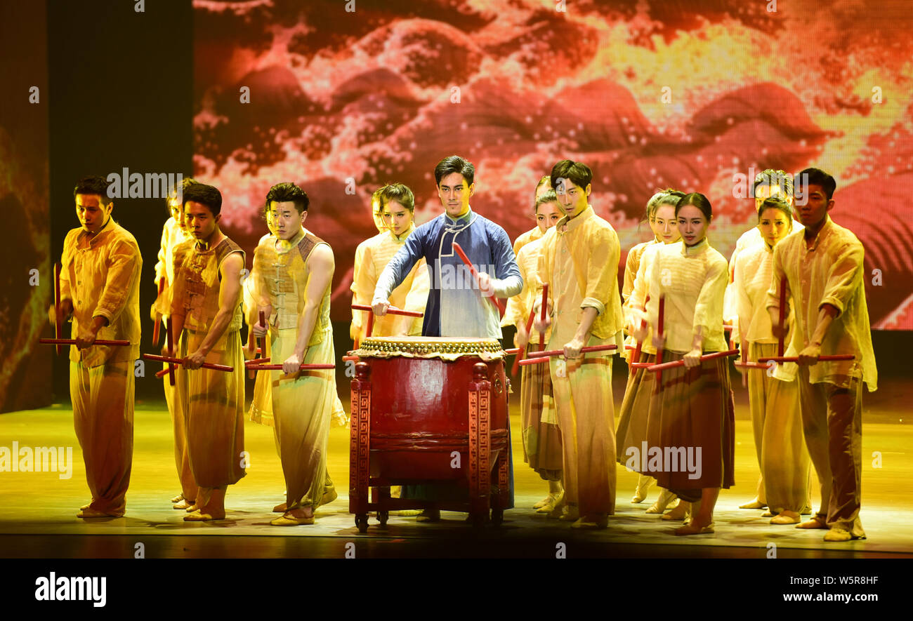 Artists perform during the International Dance Show, part of the ...