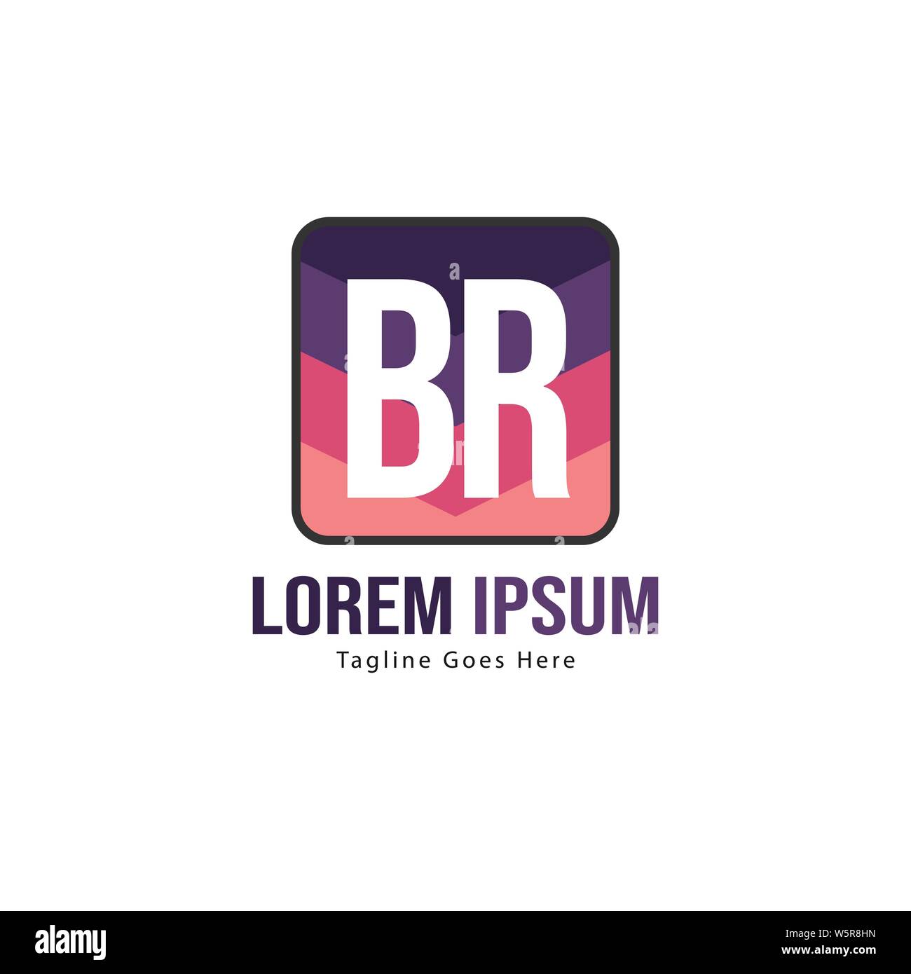 BR Letter Logo Design. Creative Modern BR Letters Icon Illustration ...