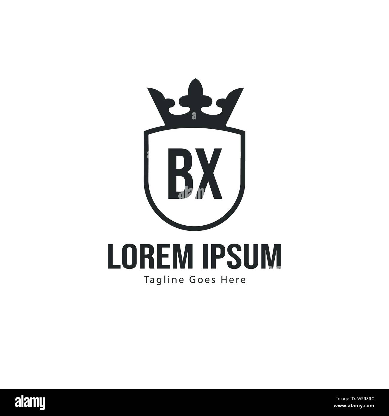 BX Letter Logo Design. Creative Modern BX Letters Icon Illustration ...