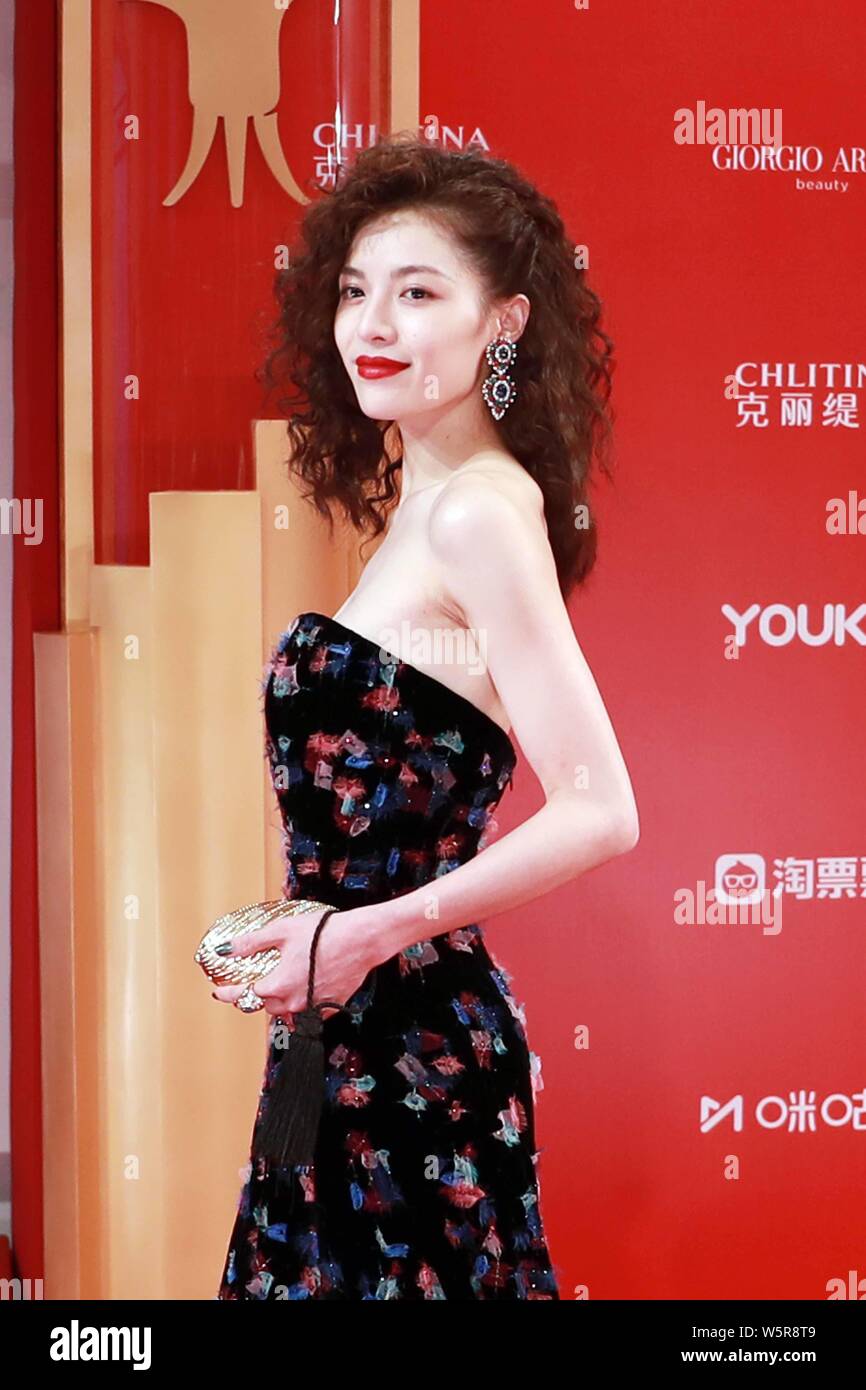 Chinese actress Zhong Chuxi arrives on the red carpet for the opening ...