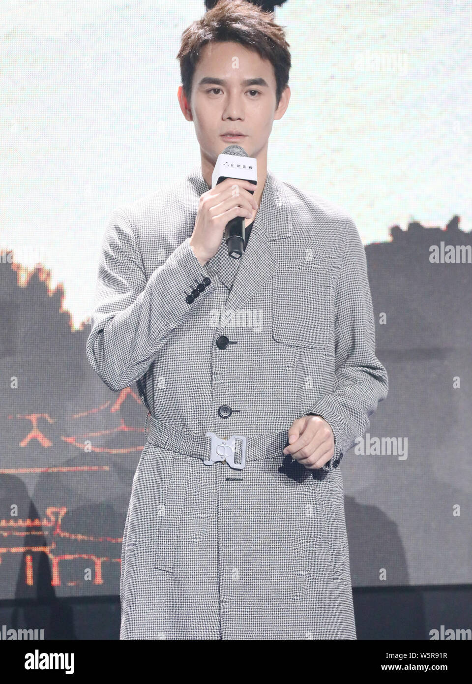 Chinese actor Wang Kai attends a press conference for new TV series ...