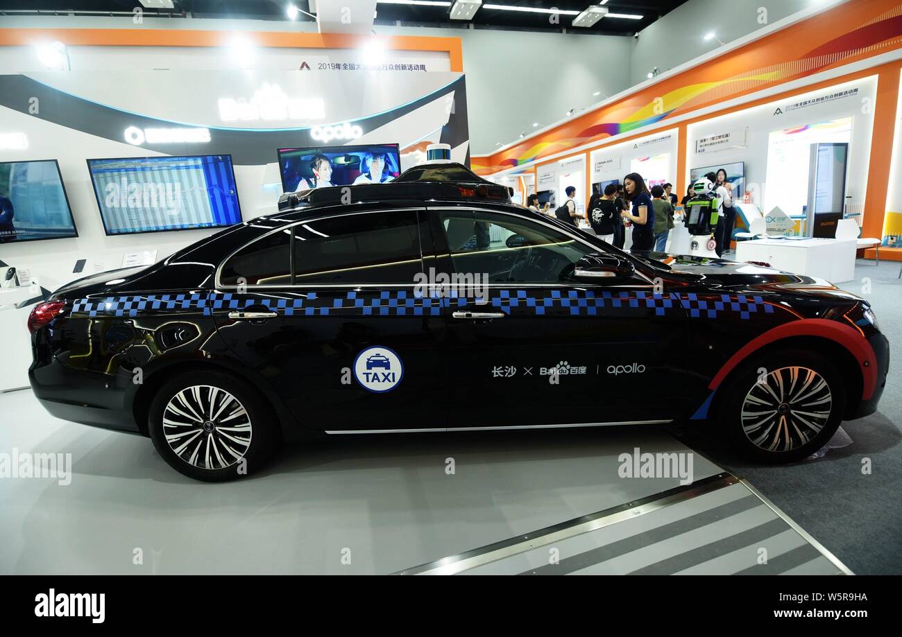 A Hongqi L4 autonomous passenger vehicle, powered by Baidu's Apollo ...