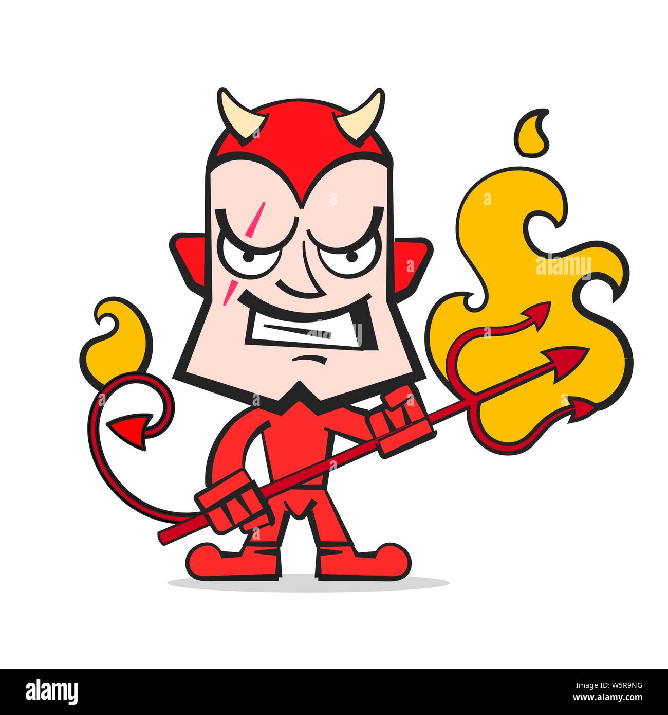 Evil Imp Colored Icon. Element For Mobile Concept And Web Apps ...