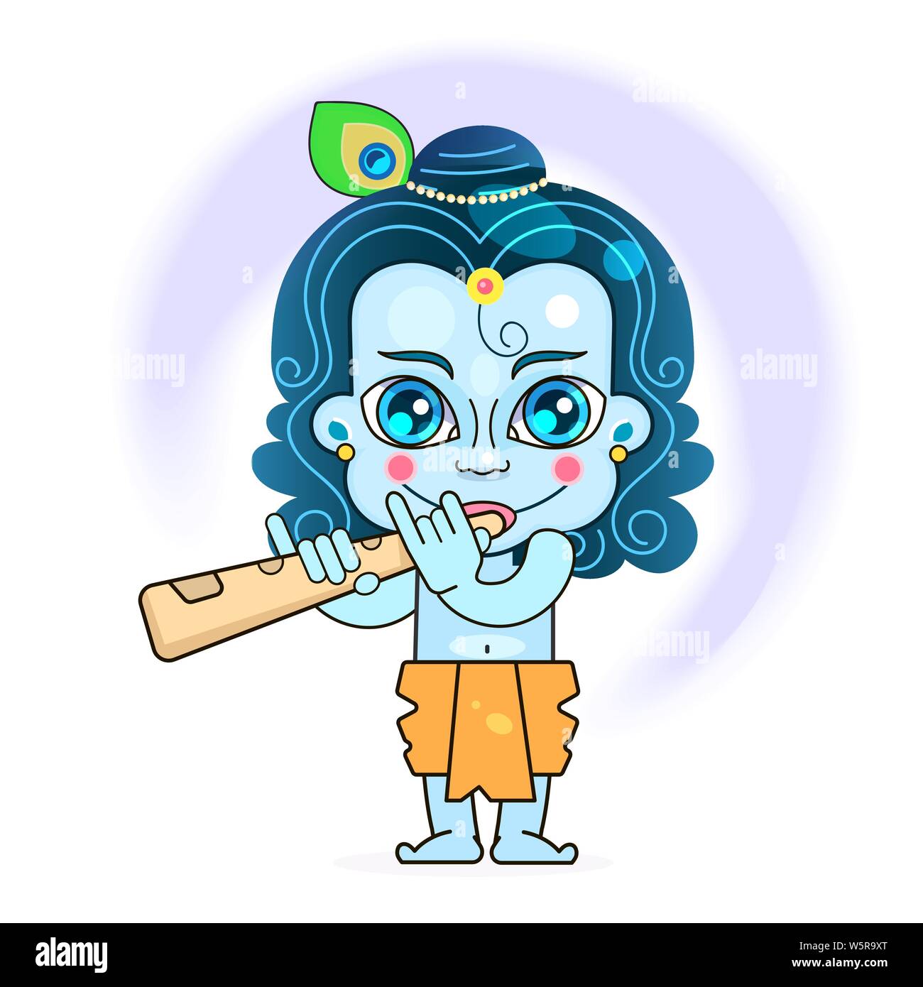 Vrindavan, krishna Stock Vector Images - Alamy