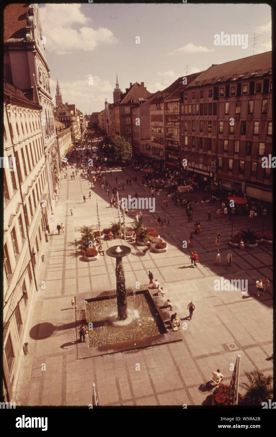 MUNICH'S LARGE AND BEAUTIFUL FUSSGANGERZONE (PEDESTRIAN ZONE) HAS ...