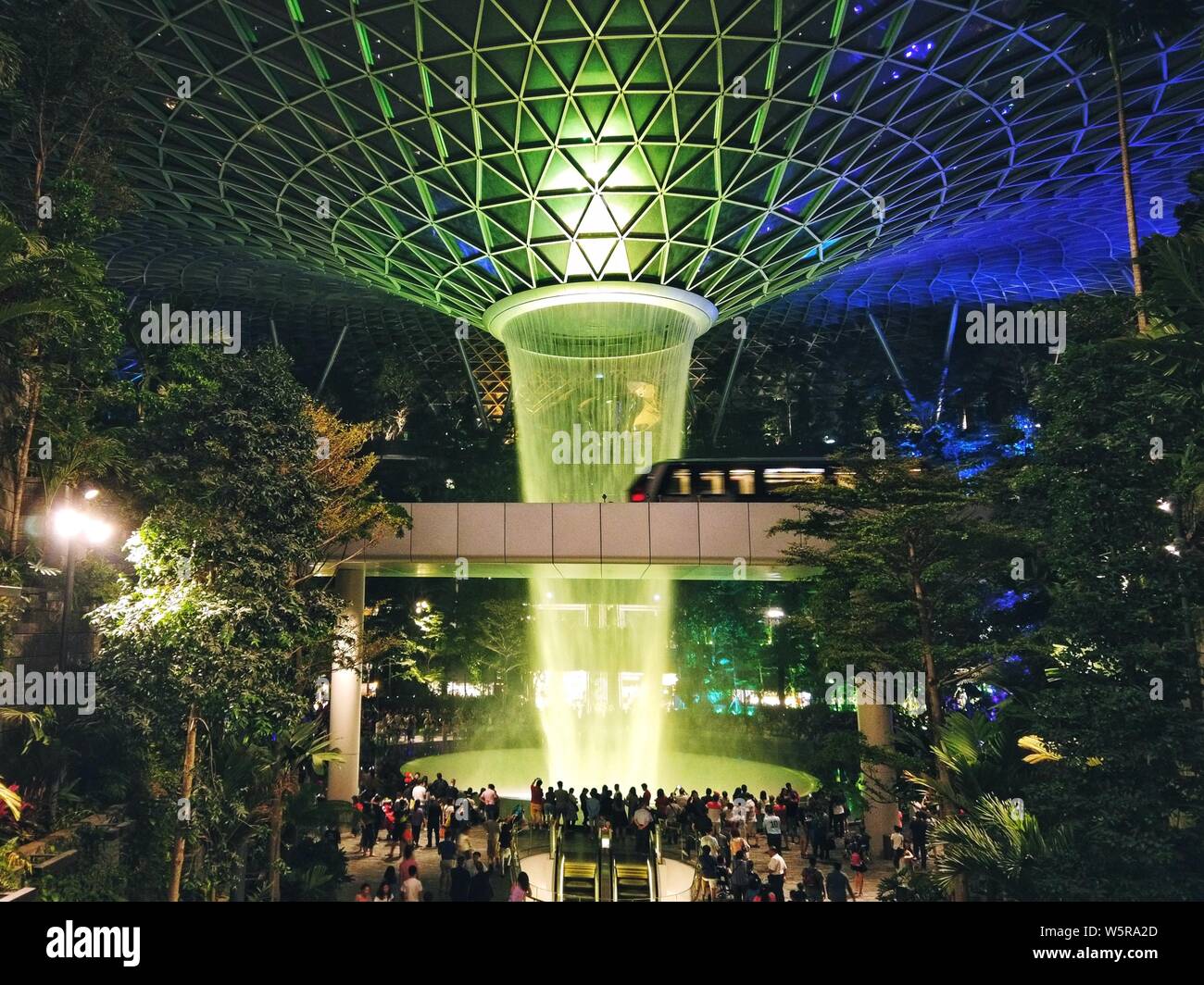Landscape of the Jewel complex featuring the world's tallest indoor ...