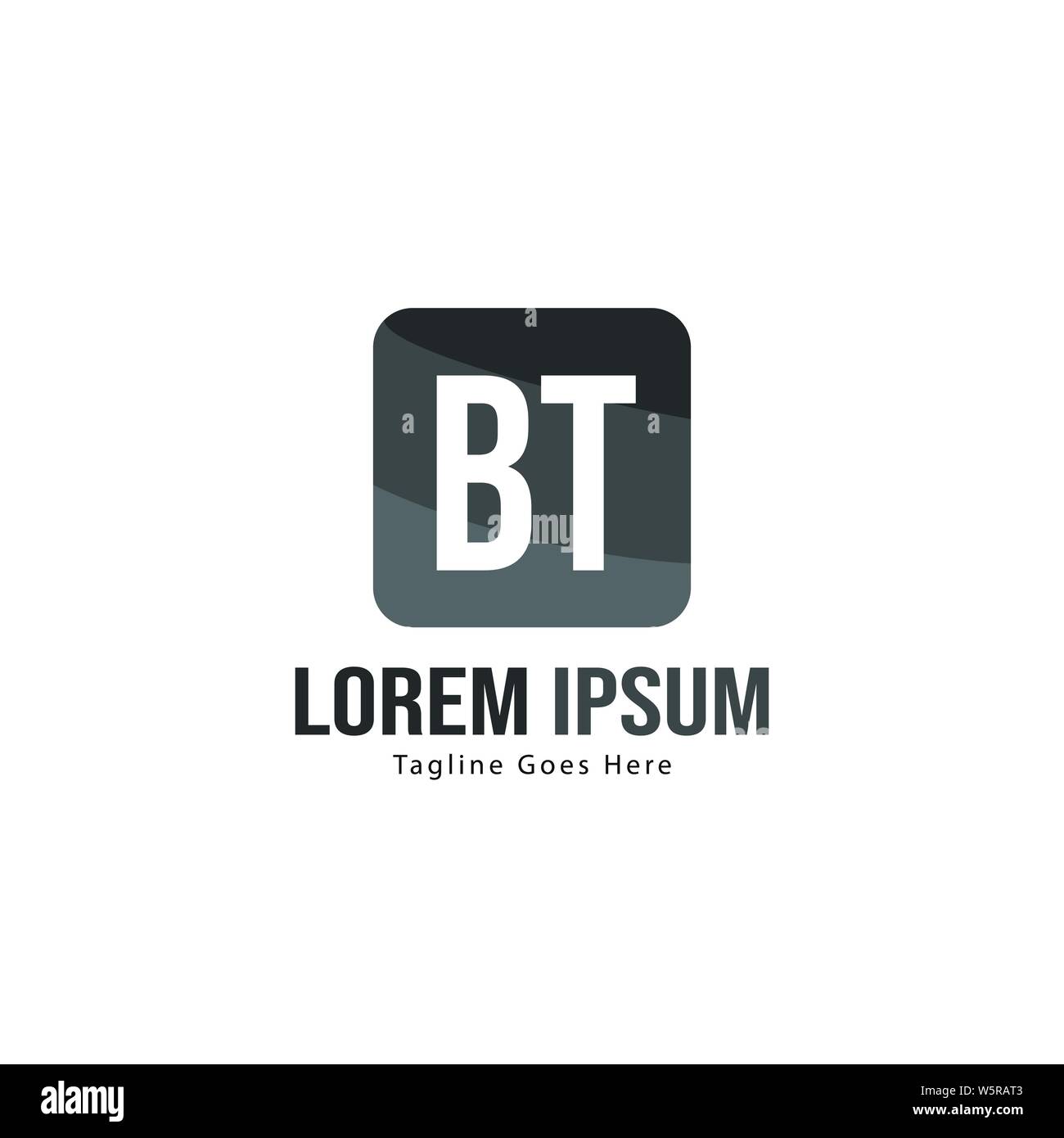 BT Letter Logo Design. Creative Modern BT Letters Icon Illustration ...