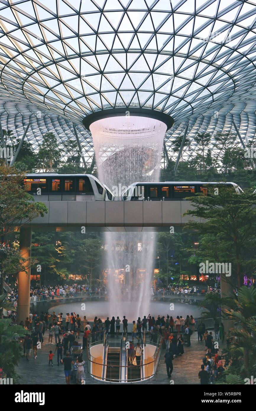 Landscape of the Jewel complex featuring the world's tallest indoor ...