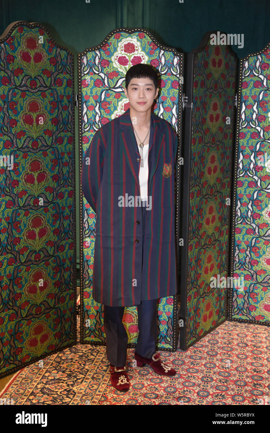 Taiwanese singer Lai Kuan-lin, also romanized as Lai Guan-lin, and a ...