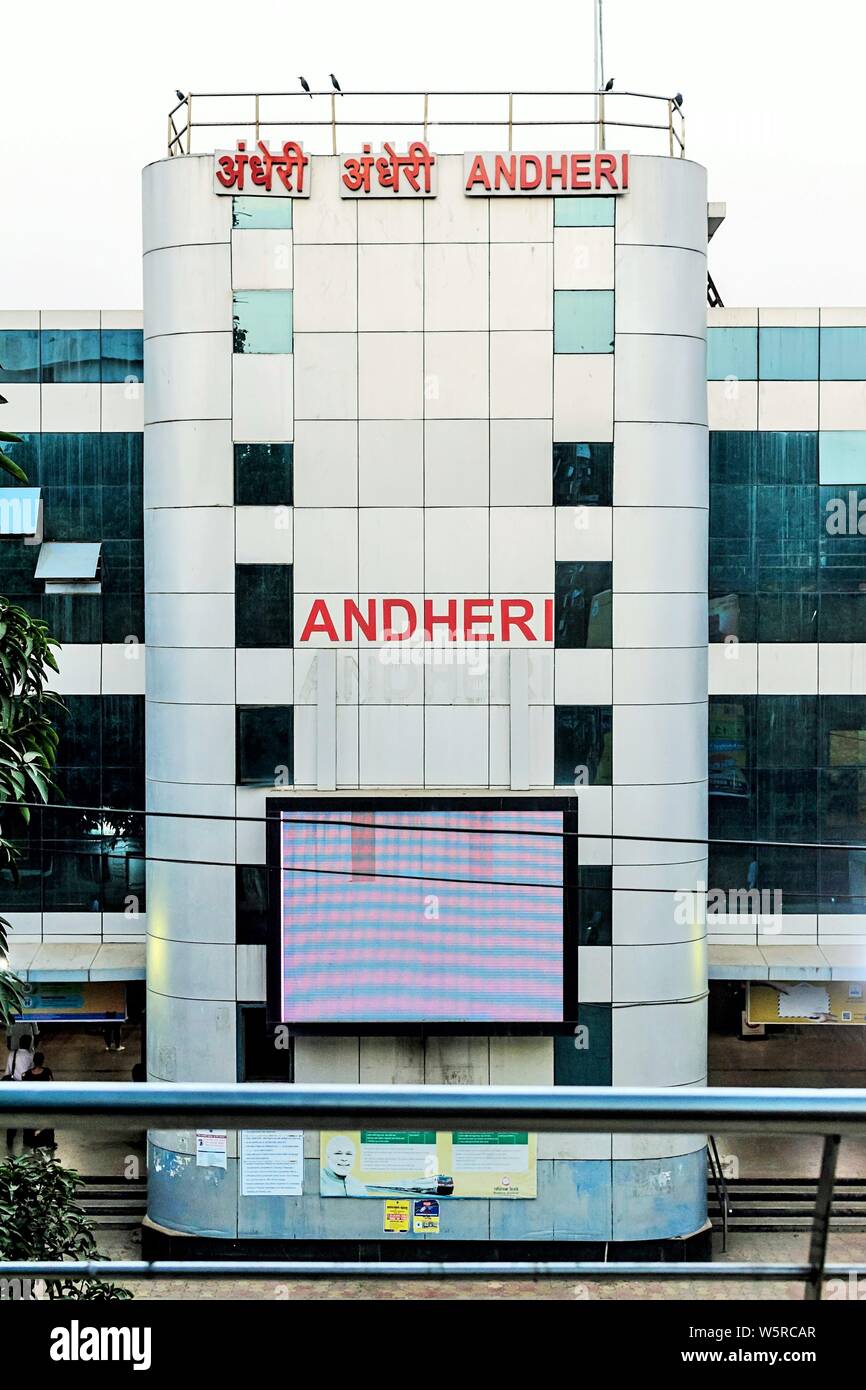 Andheri Railway Station building Mumbai Maharashtra India Asia Stock ...