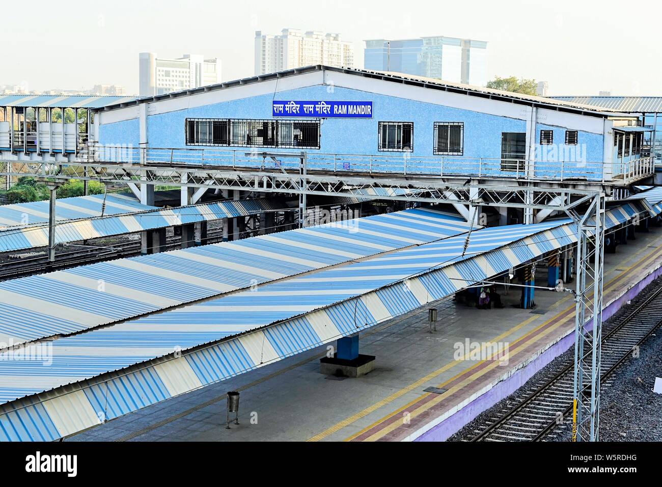 Ram Mandir Railway Station platform Mumbai Maharashtra India Asia Stock ...