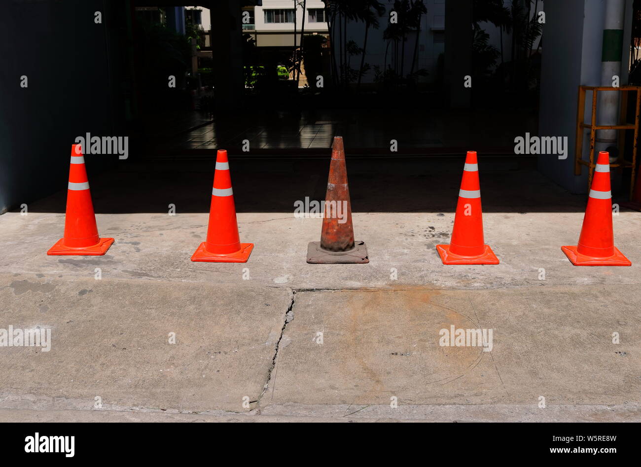 Large traffic cone hi-res stock photography and images - Alamy