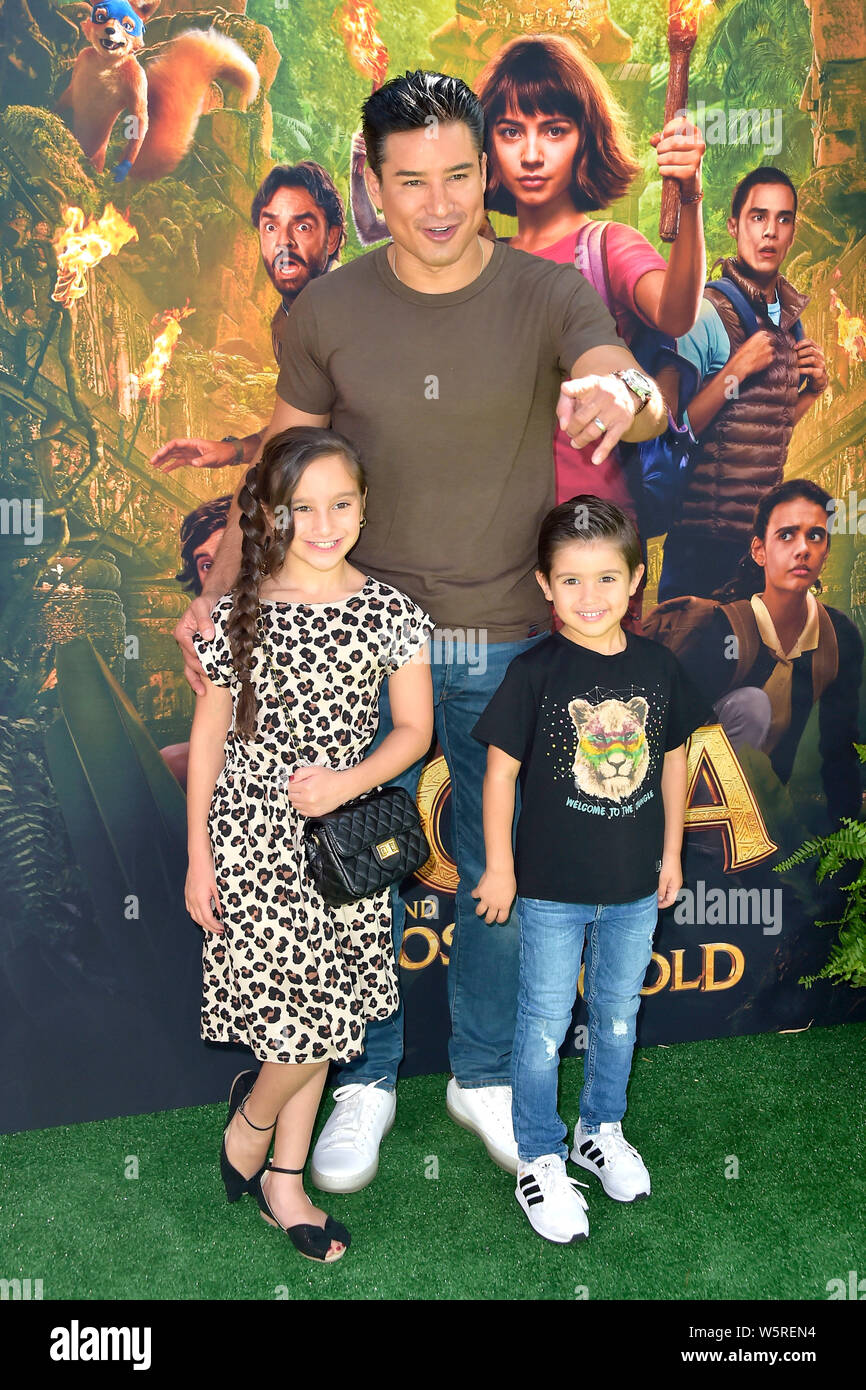 Mario Lopez with daughter Gia Francesca Lopez and son Dominic Lopez at ...