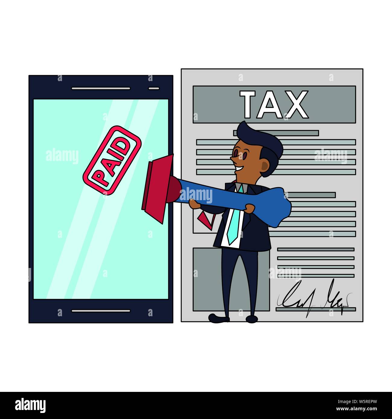 state government taxes business cartoon Stock Vector Image & Art - Alamy