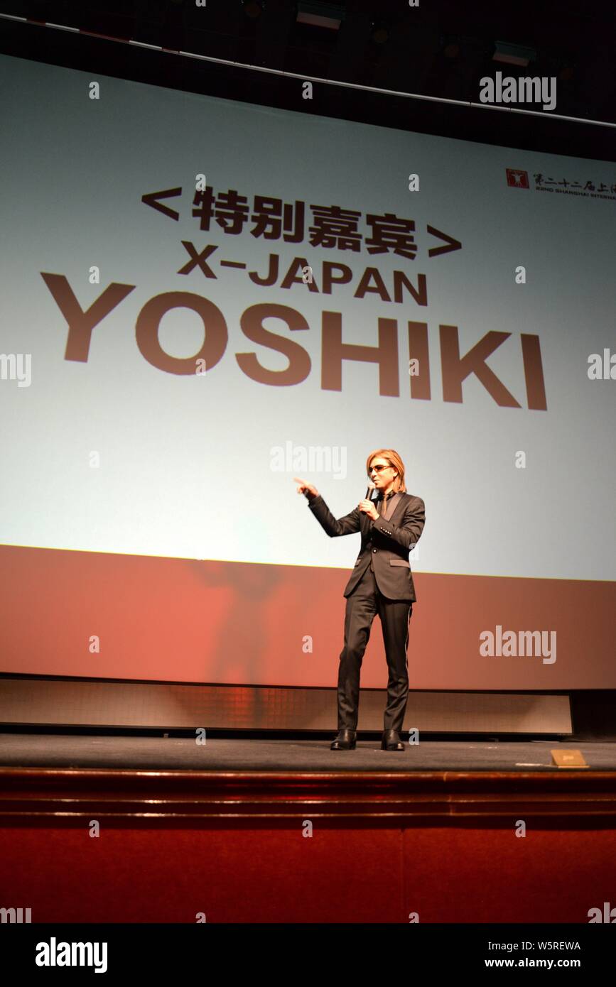 Yoshiki Hayashi, better known by his stage name Yoshiki, of Japanese ...