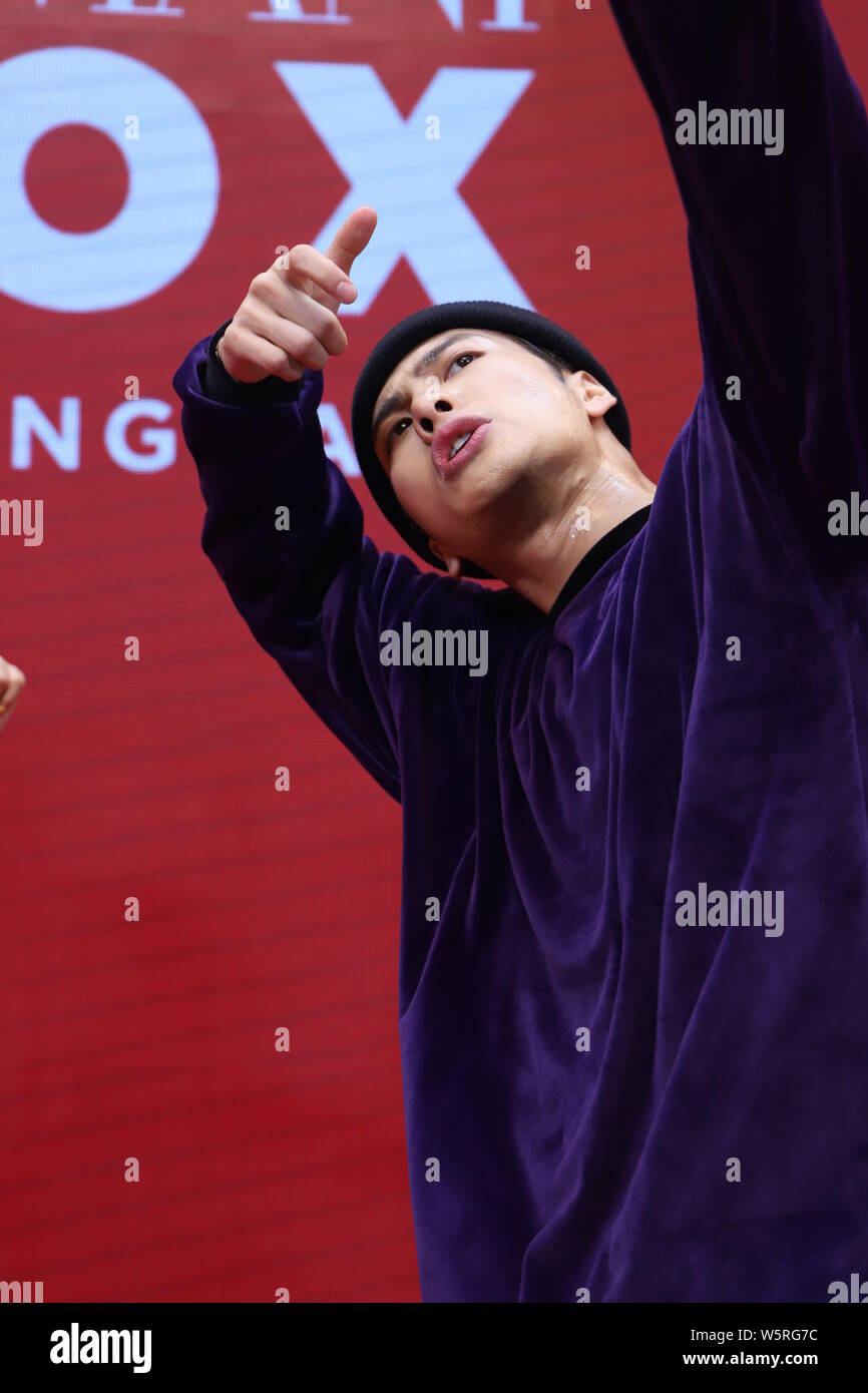 Hong Kong singer and actor Jackson Wang of South Korean boy group GOT7 ...