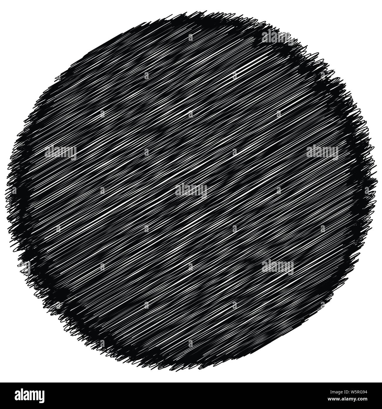 Scribble sketch circle. Sketchy circular shape Stock Vector Image & Art ...